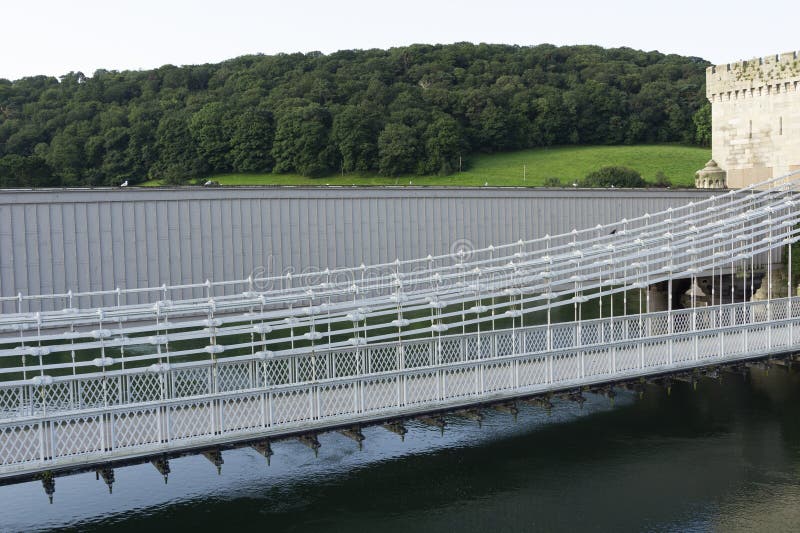 Three Bridges Across Conwy River at Castle Stock Photo - Image of wales ...