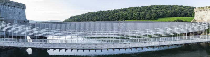 Three Bridges Across Conwy River at Castle Stock Photo - Image of conwy ...