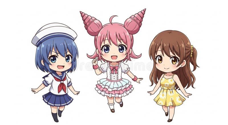 Chibi Anime Characters Stock Illustrations – 1,183 Chibi Anime ...