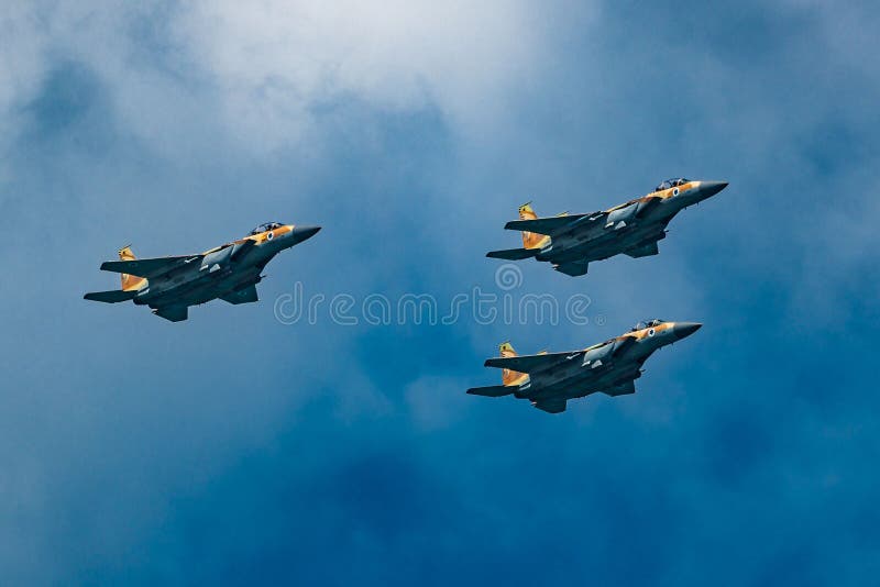 Fighter Jets Flying in Perfect Formation Editorial Photo - Image of ...