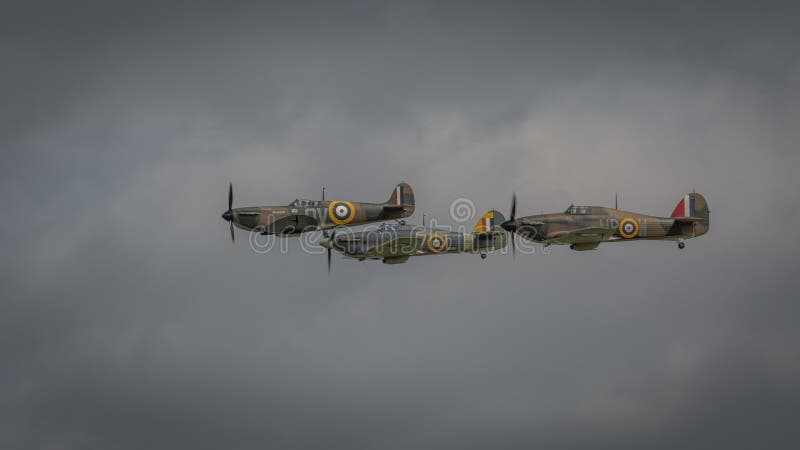 Three fighters editorial photo. Image of hurricane, supermarine - 92762011