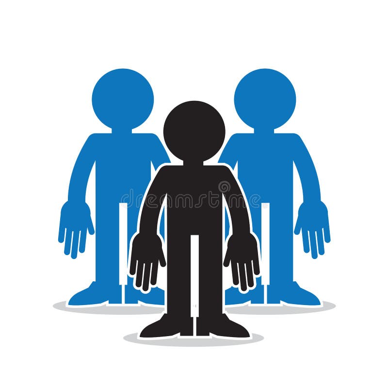 Three Figures Dancing in a Shape of a Heart Stock Vector - Illustration ...