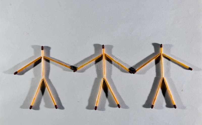 Three Figures of People stock vector. Illustration of number - 238004505