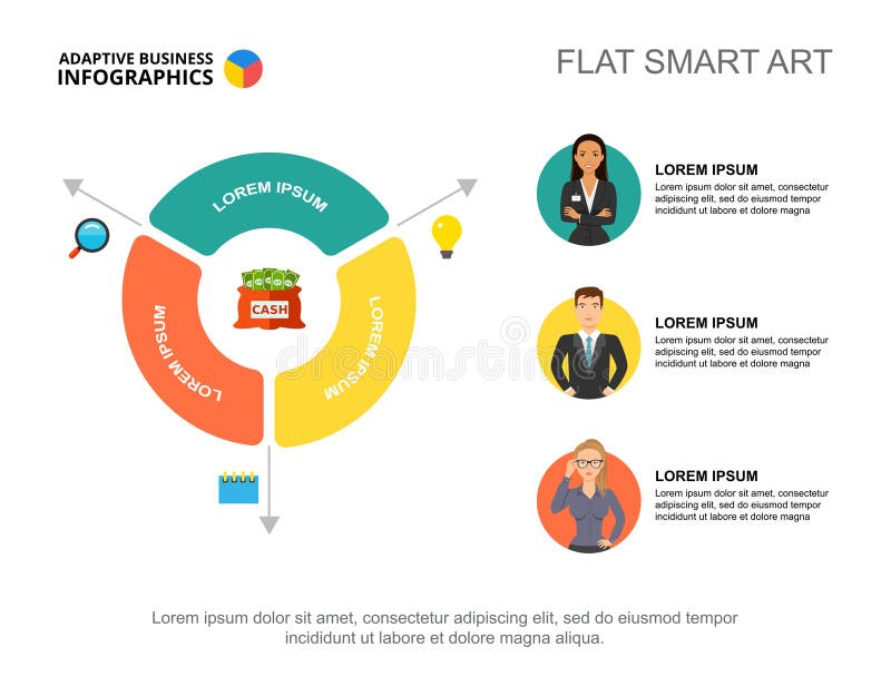 Six Elements Process Chart Template for Presentation Stock Vector - Illustration of infographic ...