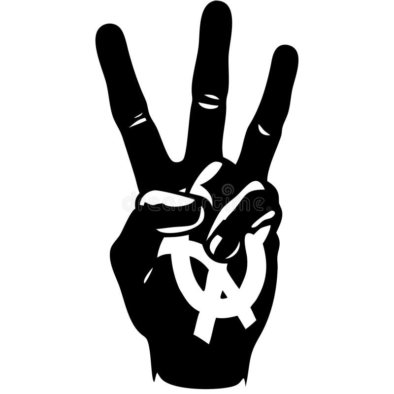 Three Finger Hand Symbol Vector Illustration for Graphic Design and ...