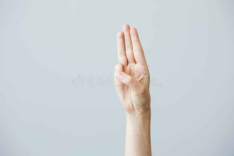 Three Finger Sign