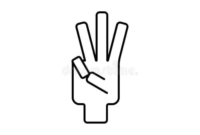Three Fingers Stock Illustrations – 2,572 Three Fingers Stock ...