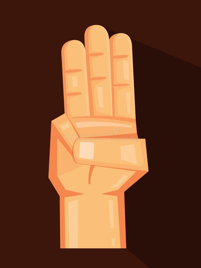 Three Fingers Stock Illustrations – 2,496 Three Fingers Stock ...
