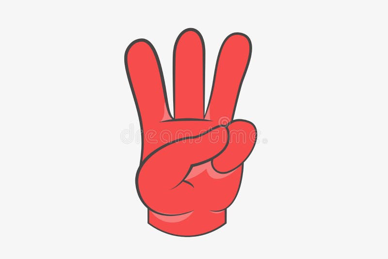 Three Fingers Stock Illustrations – 2,591 Three Fingers Stock ...