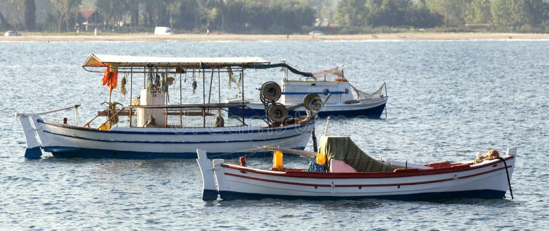 Three fishing boats stock photo. Image of port, coast - 8436138