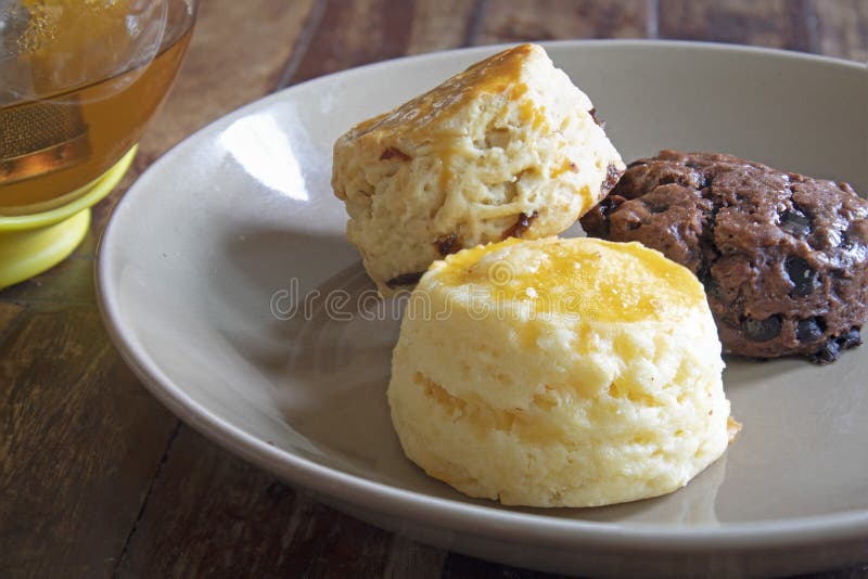 Three flavor of scones stock photo. Image of pastries - 200046956