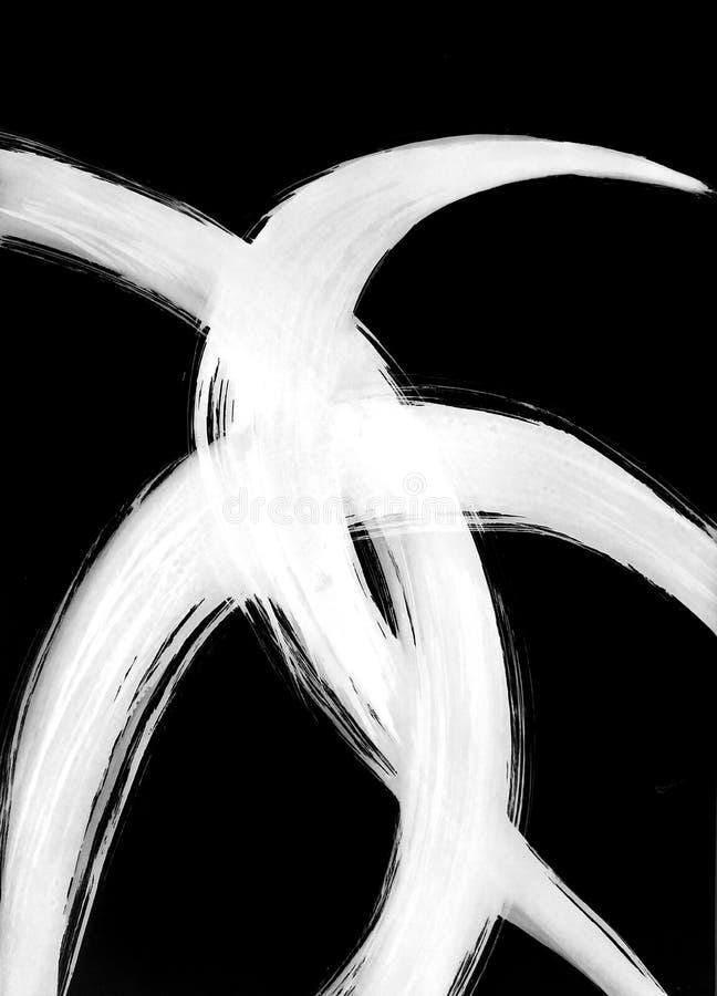 Three Flexible Arc Lines Create a Harmonious Composition in an Abstract ...