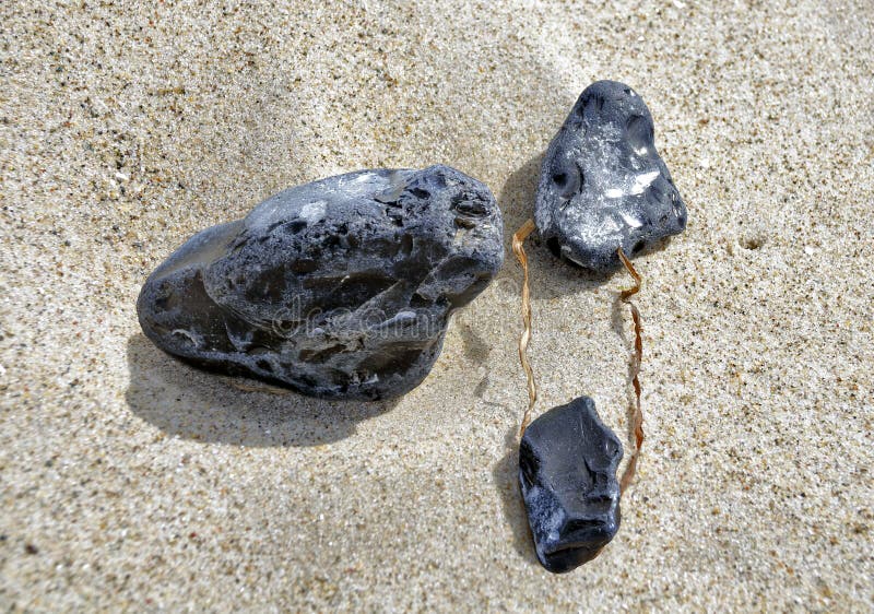 Three flint stones stock image. Image of stone, baltic - 150898919