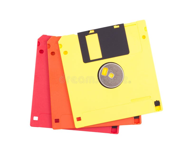 Coloured floppy disks stock photo. Image of backup, icon - 19948400