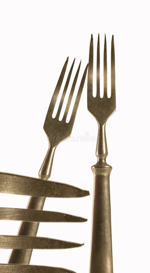 Three forks. stock image. Image of third, crossing, white - 11900395