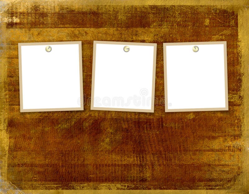 Three frames for photos stock image. Image of portfolio - 10817079