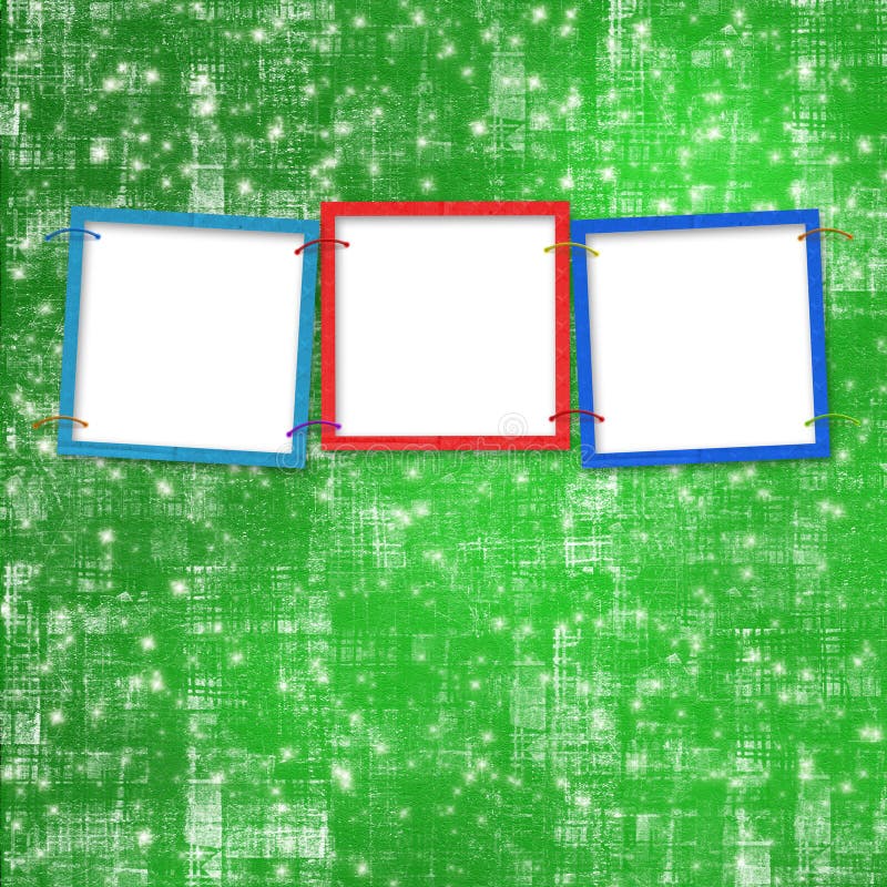 Three Frames with Ribbons and Bow Stock Illustration - Illustration of ...