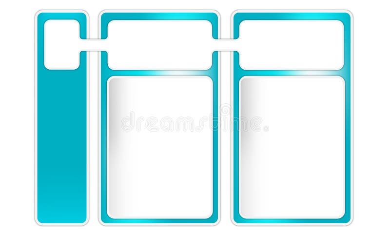 Three frames for text stock vector. Illustration of concept - 33568320