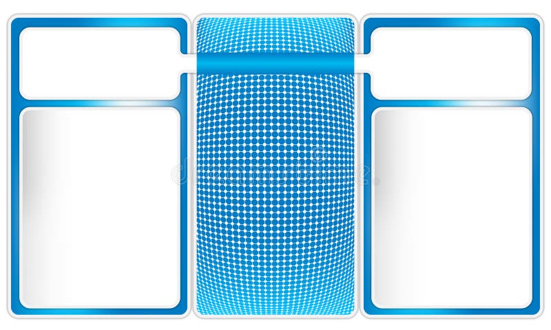 Three frames stock vector. Illustration of design, frame - 34253478