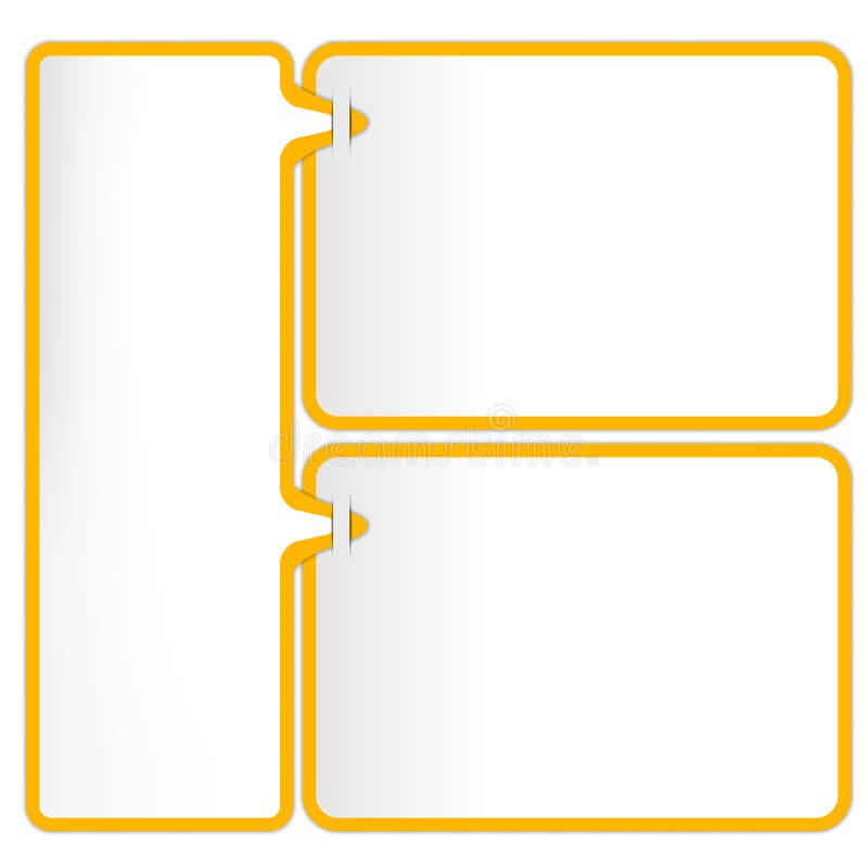 Three frames for text stock vector. Illustration of communication ...