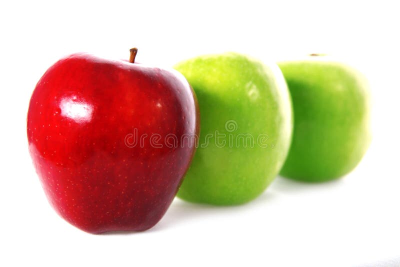 Three fresh apple stock image. Image of vegetarian, fruit - 10136259
