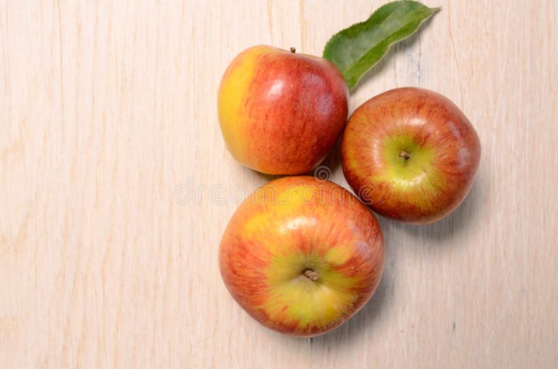 Three fresh apples stock photo. Image of copy, healthy - 33277168