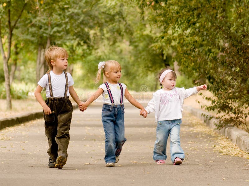 Three friends stock photo. Image of hand, loving, clothing - 10808336