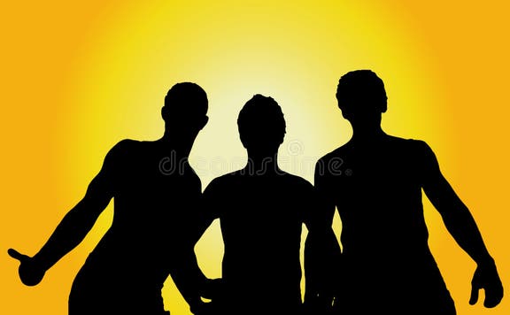 Three Friends Silhouette Stock Illustrations – 2,355 Three Friends ...
