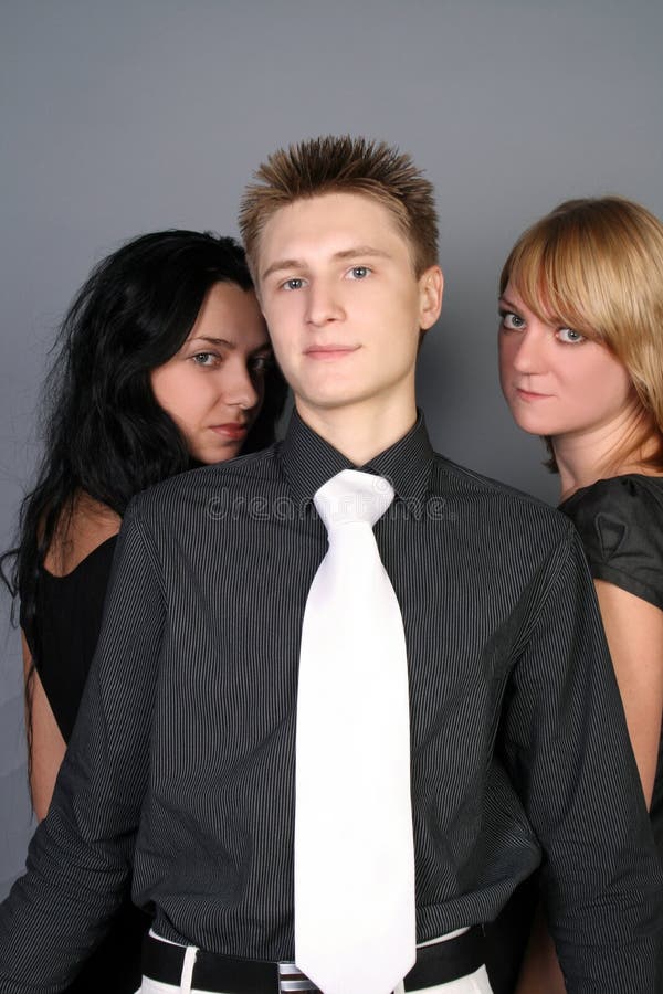 Three Friends Having Fun Together Stock Image - Image of communication ...