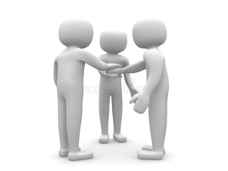 Three Friends - People 3d Icon Stock Illustration - Illustration of ...