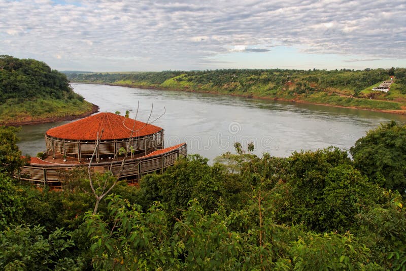 The Three Frontier Border Iguassu Stock Photo - Image of iguassu ...