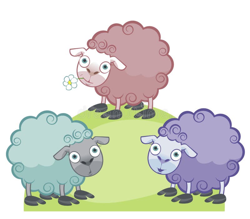 Three cute fishes stock illustration. Illustration of cute - 6589120