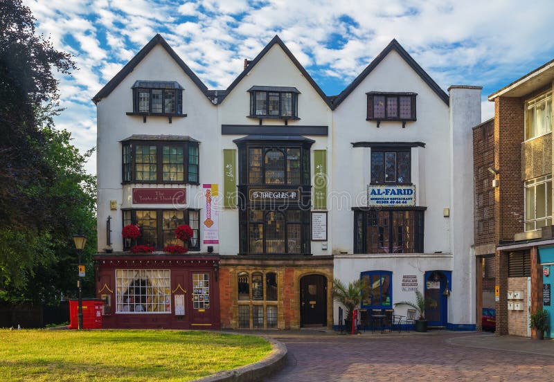 Three Gables House. Exeter City Editorial Photo - Image of history ...