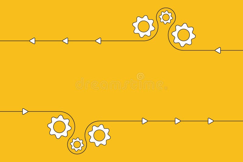 Three Gear Cog, Cogwheels Demonstrate Business Process Stock Vector ...