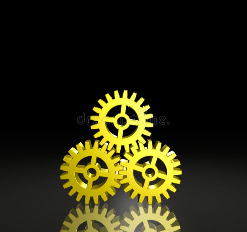 Three Gears Working Together Stock Illustrations – 138 Three Gears ...