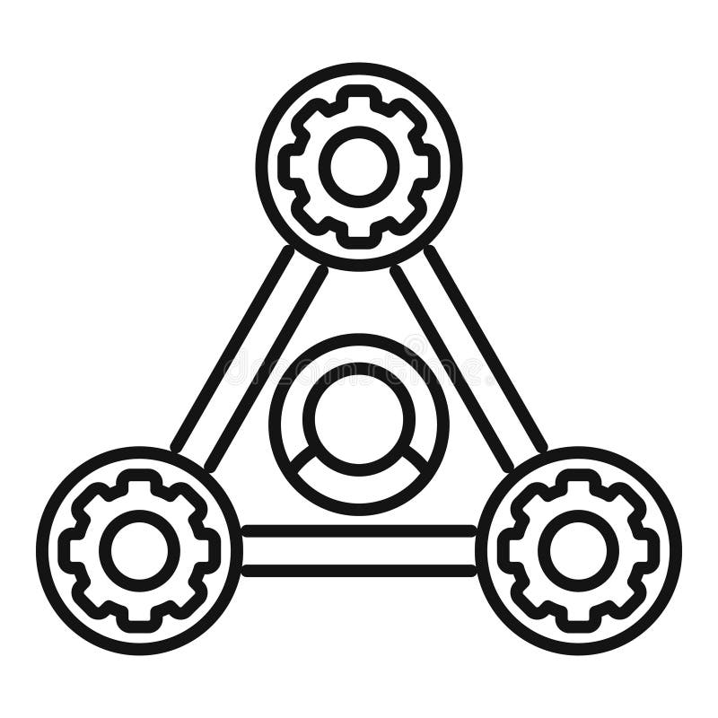 Three Gear Wheels Connecting for Teamwork and Collaboration Stock ...