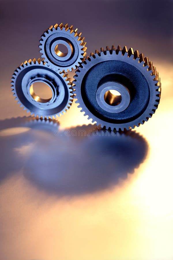 Gears Working Mechanism . Mixed Media Stock Photo - Image of connect ...