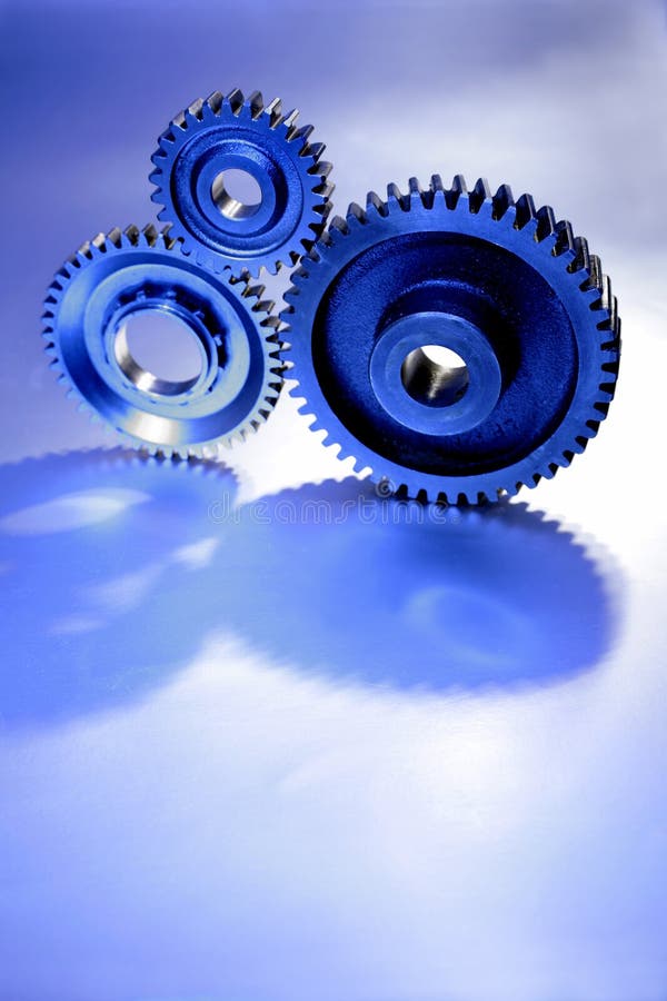 Three gears stock photo. Image of industry, connection - 3352600