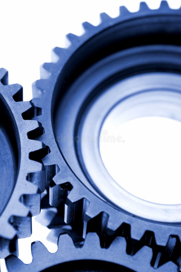 Three gears stock image. Image of mesh, objects, meshing - 3659955