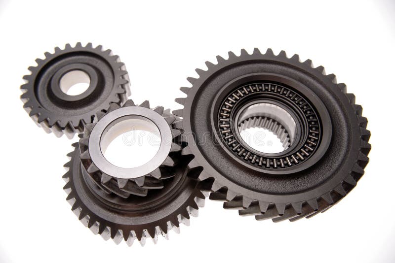 Three gears stock photo. Image of concept, cutout, interlocked - 3699174