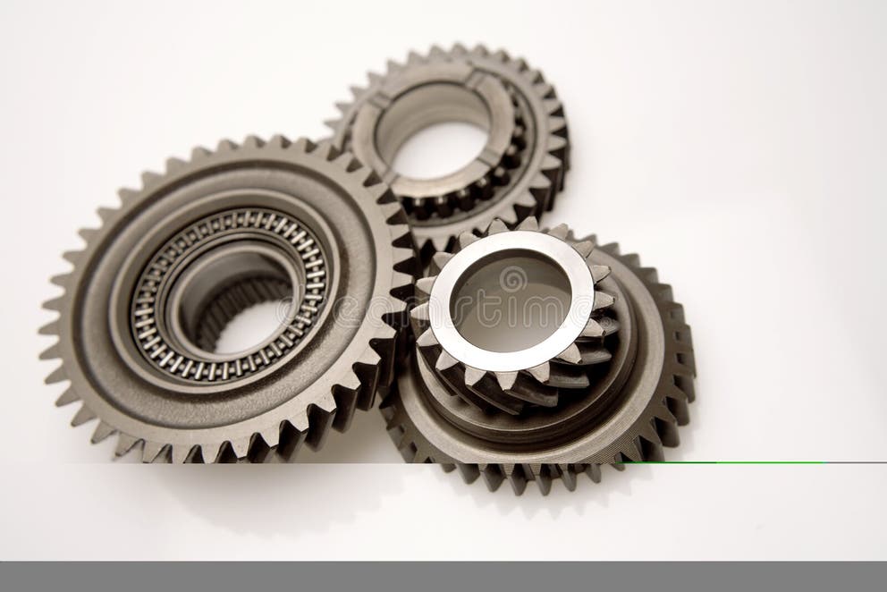 Three gears stock image. Image of combine, steel, conceptual - 3946755