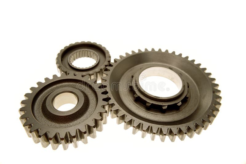Three gears stock image. Image of clipping, path, engineering - 5310247