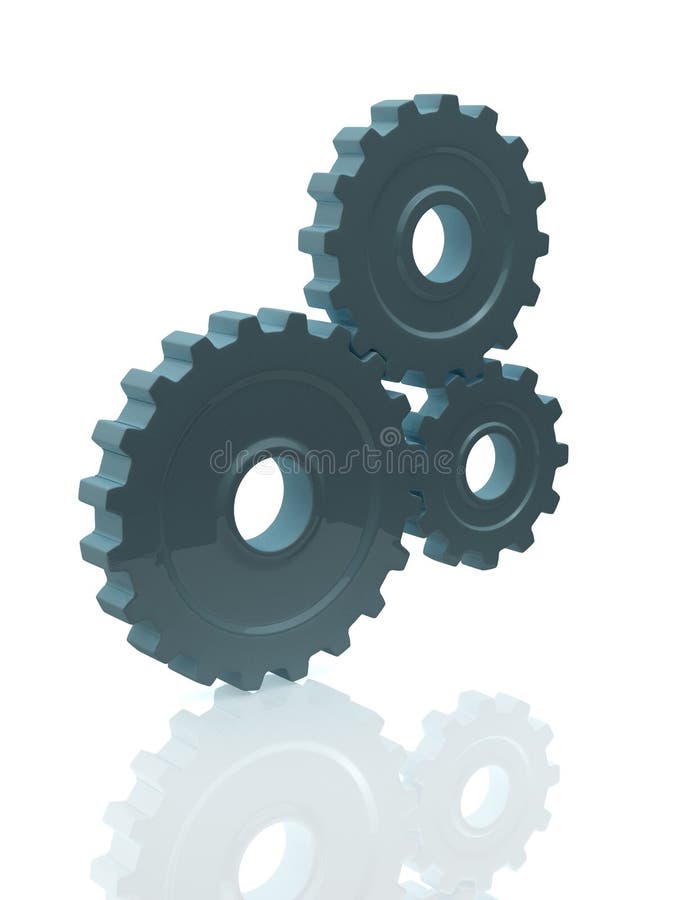 Three Gears stock illustration. Illustration of industrial - 2736496