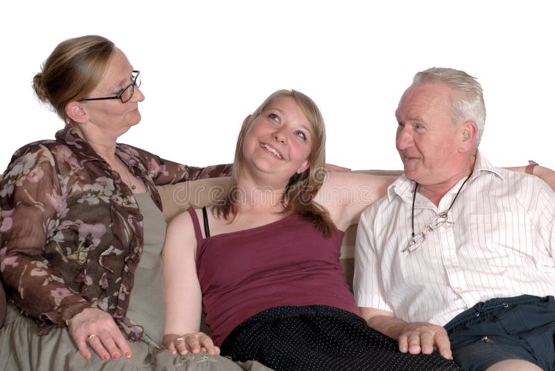 Three generations stock photo. Image of family, girl, happy - 2591390