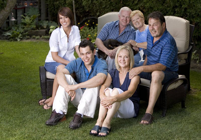 Three generations stock image. Image of happy, garden - 2784863