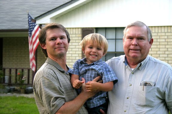 Three generations stock photo. Image of house, offspring - 3290910