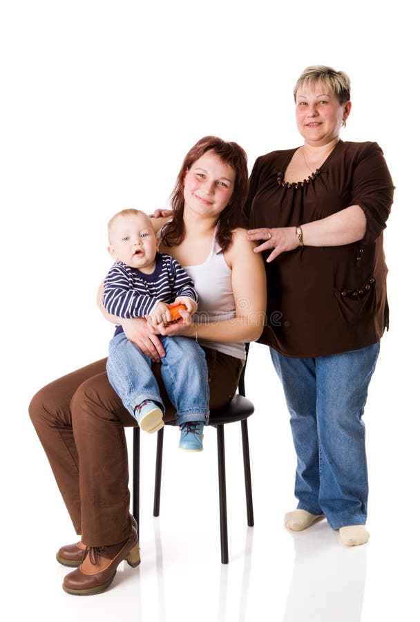 Three generations stock image. Image of happy, care, good - 9120919