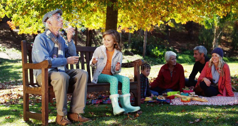 Three Generations of Family Having Fun Outdoors Stock Footage - Video ...