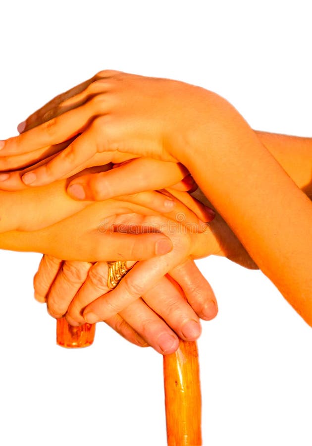 Three Generations Hands stock image. Image of cain, granddaughter ...