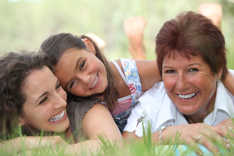 Three generations of women stock photo. Image of generation - 31988884